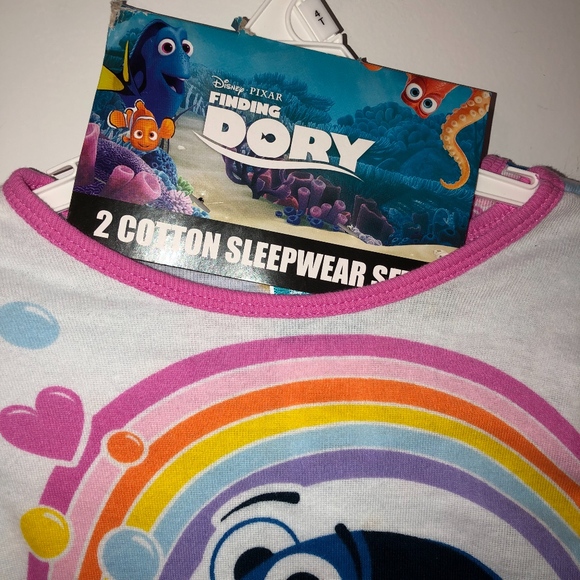 Disney | Pajamas | Disney Finding Dory 4 Piece Pajama Set | Poshmark